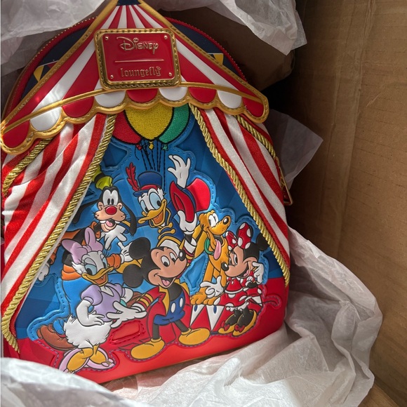 Loungefly | Accessories | Loungefly Disney Circus Tent Backpack | Poshmark